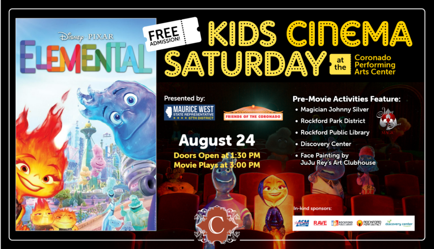 FREE Movie – Kids Cinema Saturday “Elemental” – Friends of the Coronado